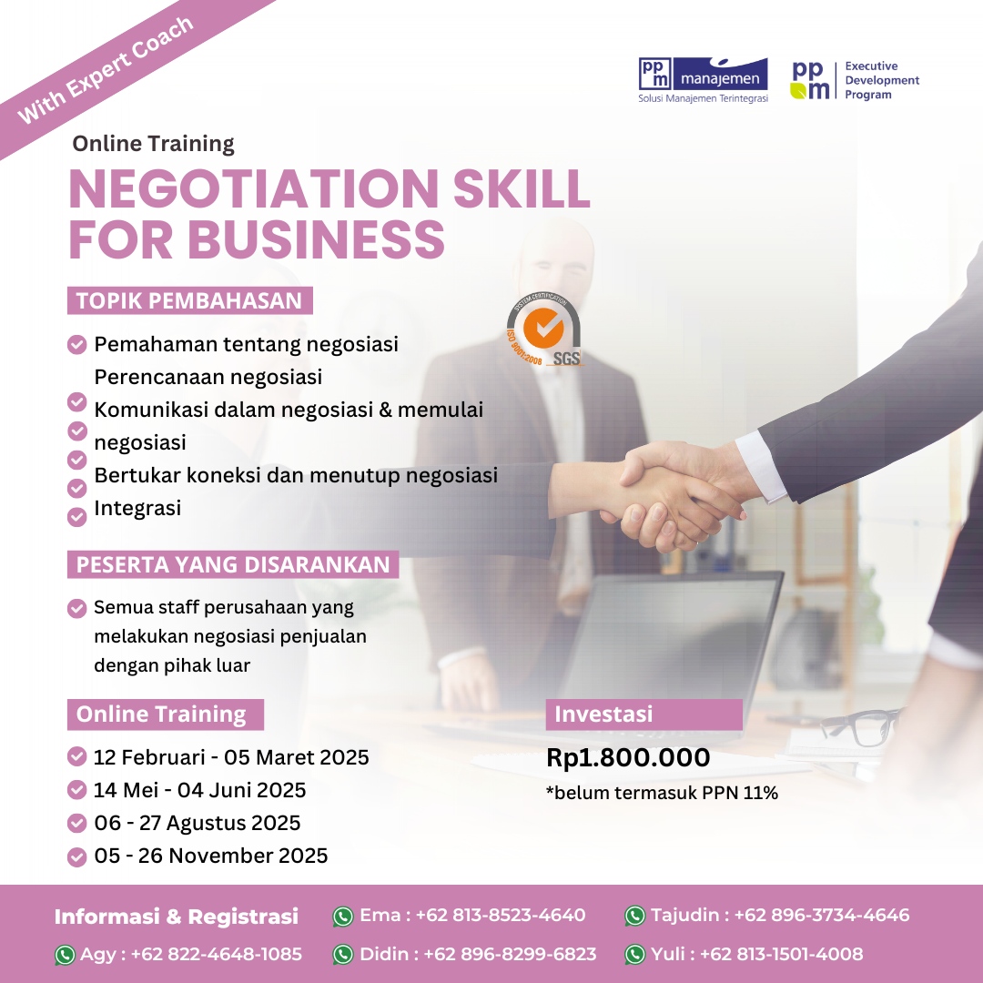 Negotiation Skill for Business [Online Training] | PBP